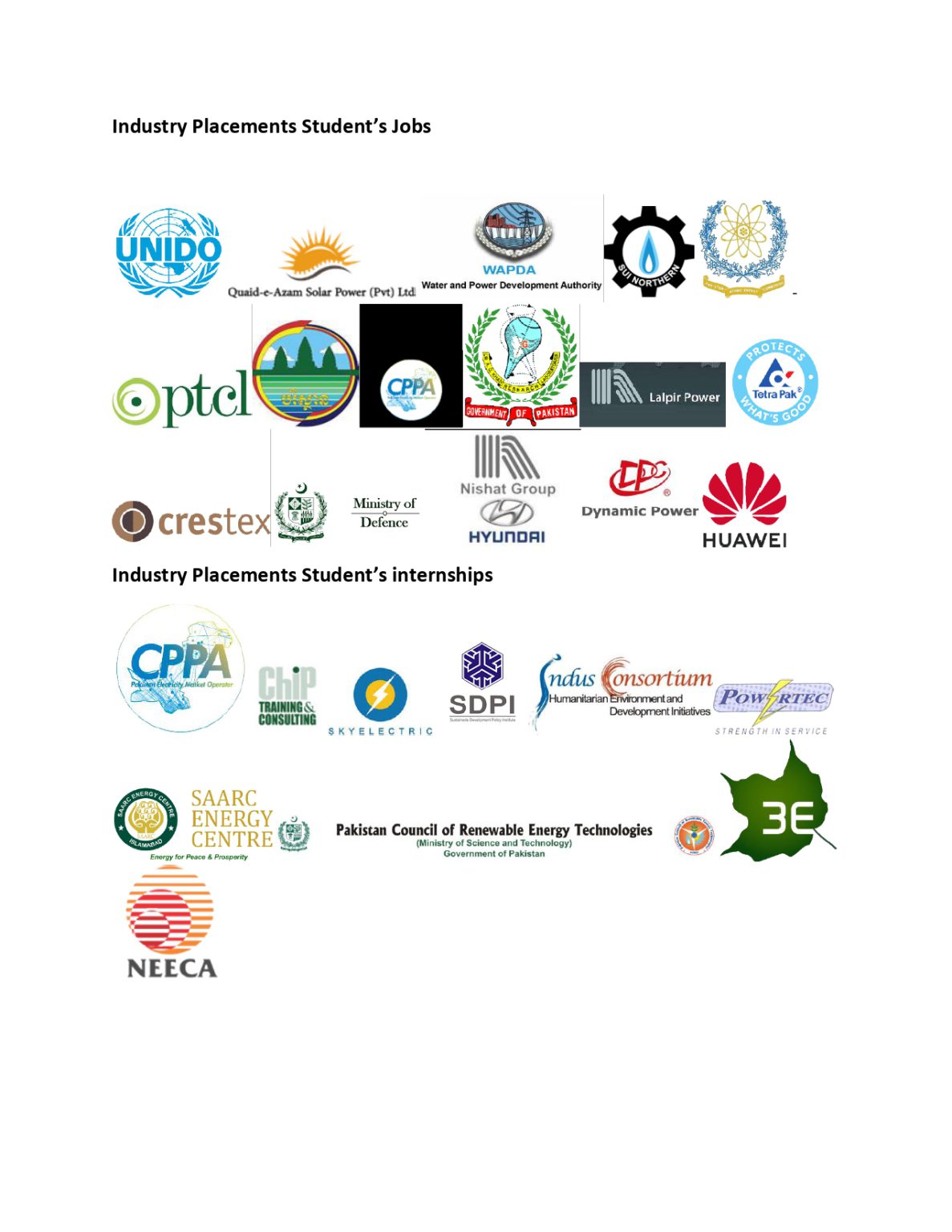 Industry Partners - U.S.-Pakistan Center for Advanced Studies in Energy ...